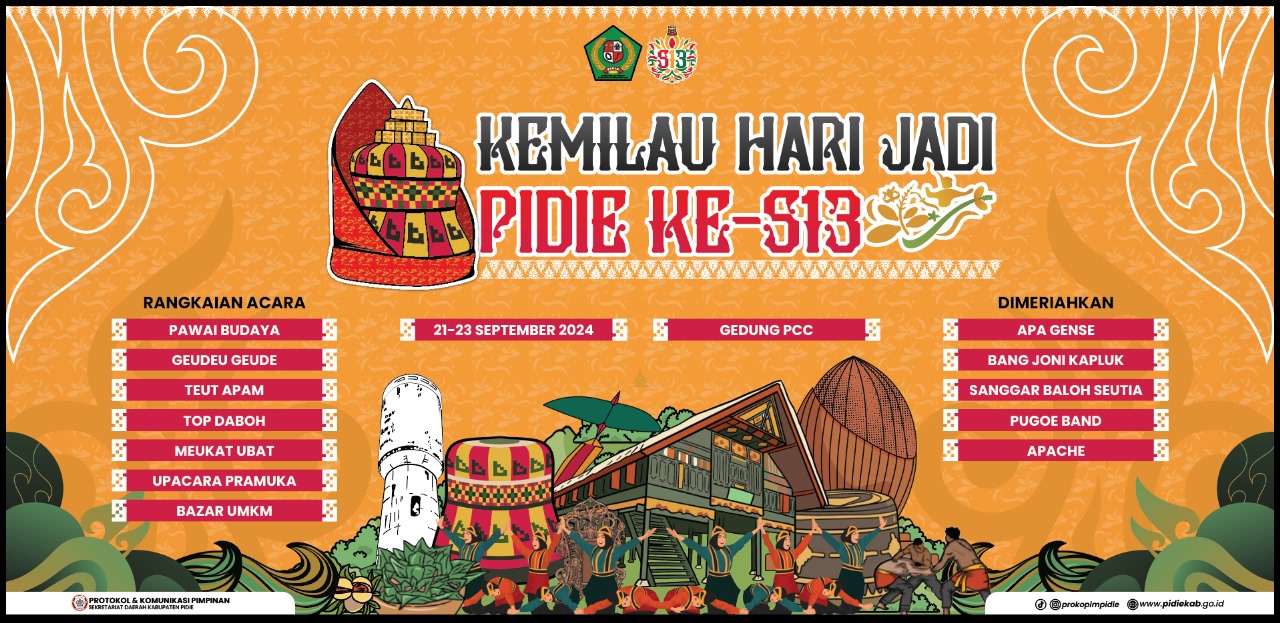 Puncak Hari Jadi Pidie ke-513, Dimeriahkan Penampilan Seni dan Budaya
